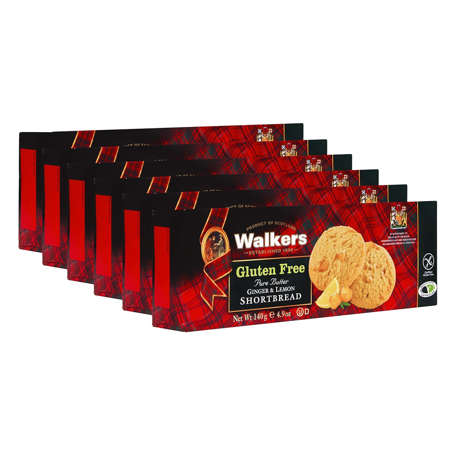Amazon.com: Walker's Shortbread Gluten Free Ginger & Lemon Cookies ...
