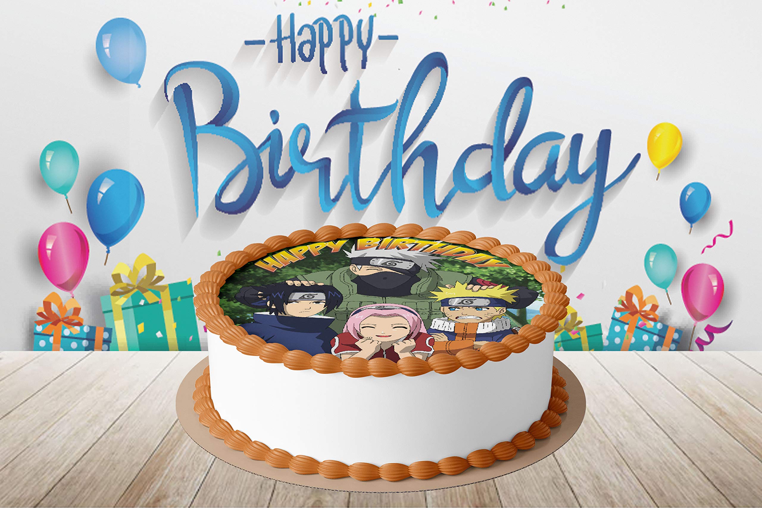 Snapklik.com : 7.5 Inch Edible Cake Toppers Anime Ninja Inspired ...