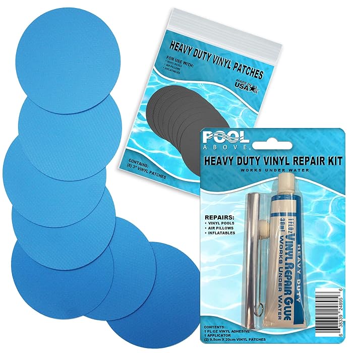 Buy Heavy Duty Blue Vinyl Patch Kit for Boats Inflatables Pools and ...