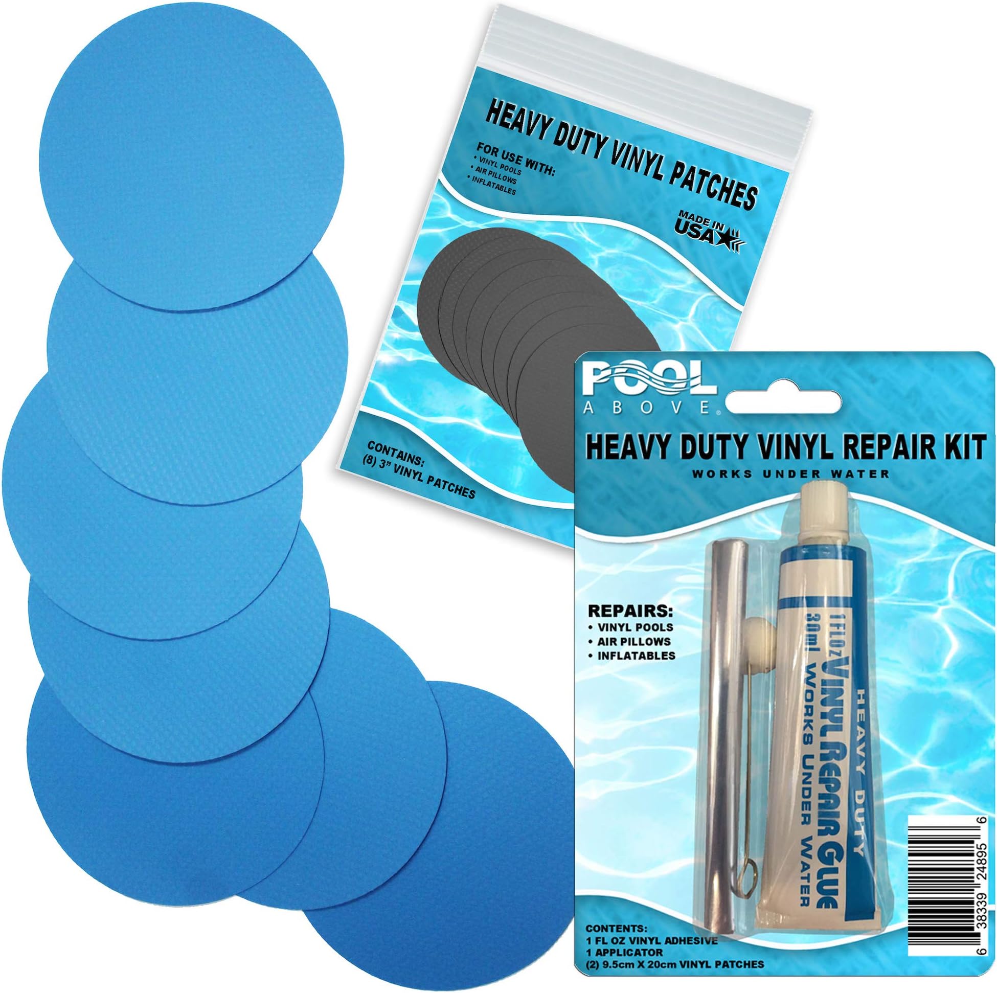 Amazon.com : PRO Vinyl Pool Liner Patch Kit - Repair kit with 2'x2 ...