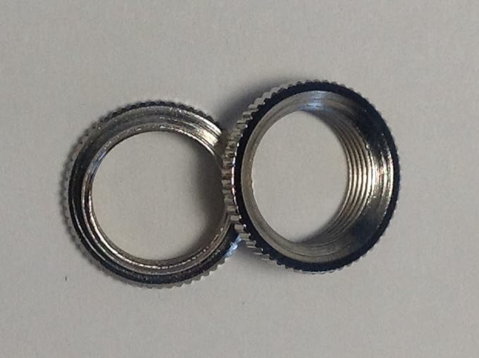 Amazon.com: 2 Fine Shouldered Deep Toggle Switch Nut Nickel For ...