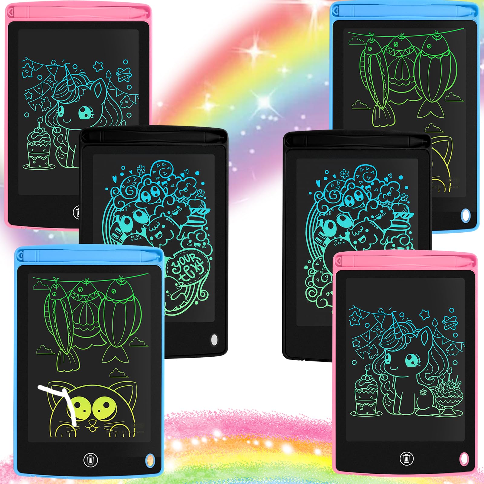 Amazon.com: 6 Pack LCD Writing Tablet for Kids 8.5 inch, Colorful ...