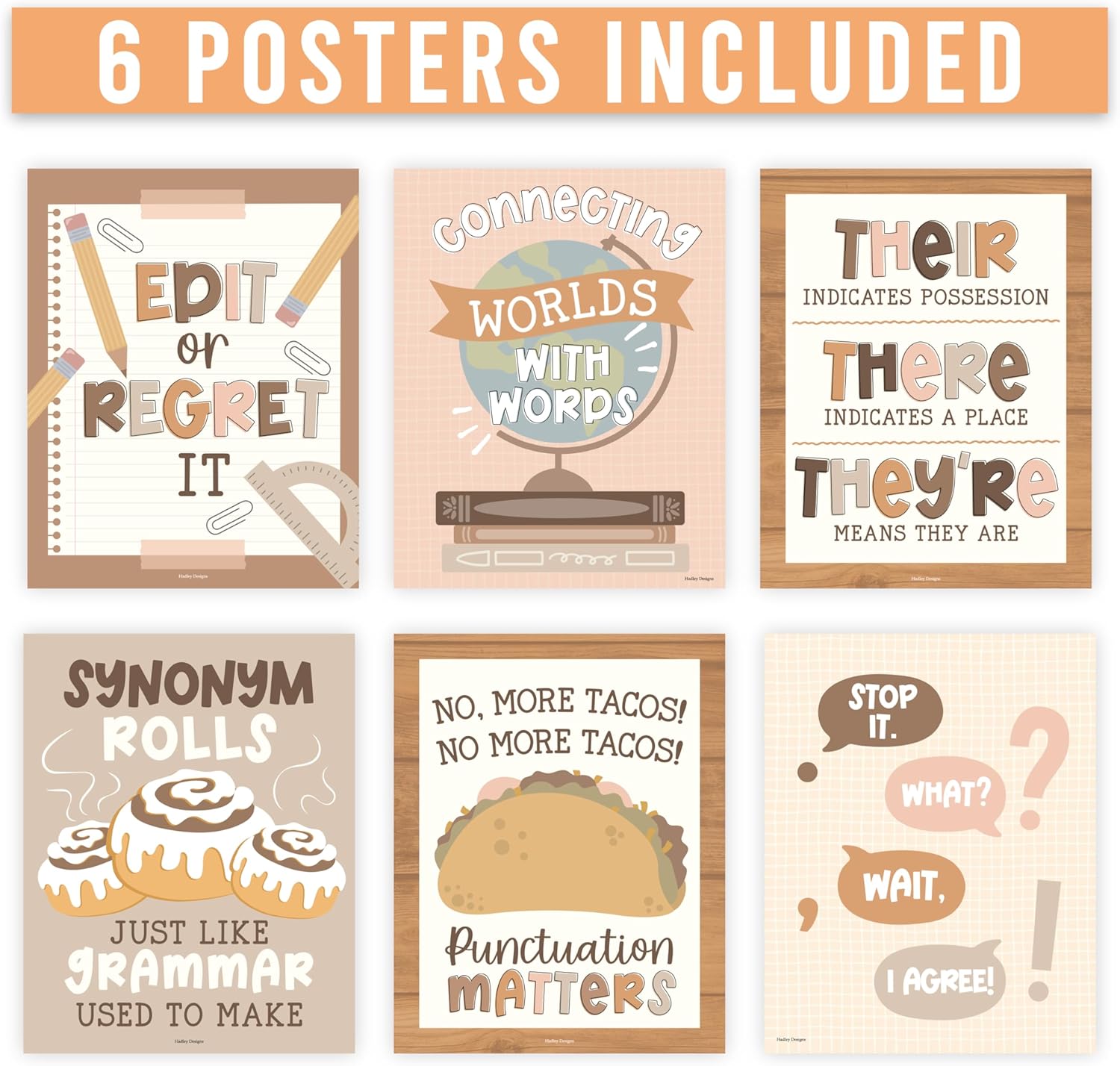 Hadley Designs ELA Posters for High School Classroom Barbados | Ubuy