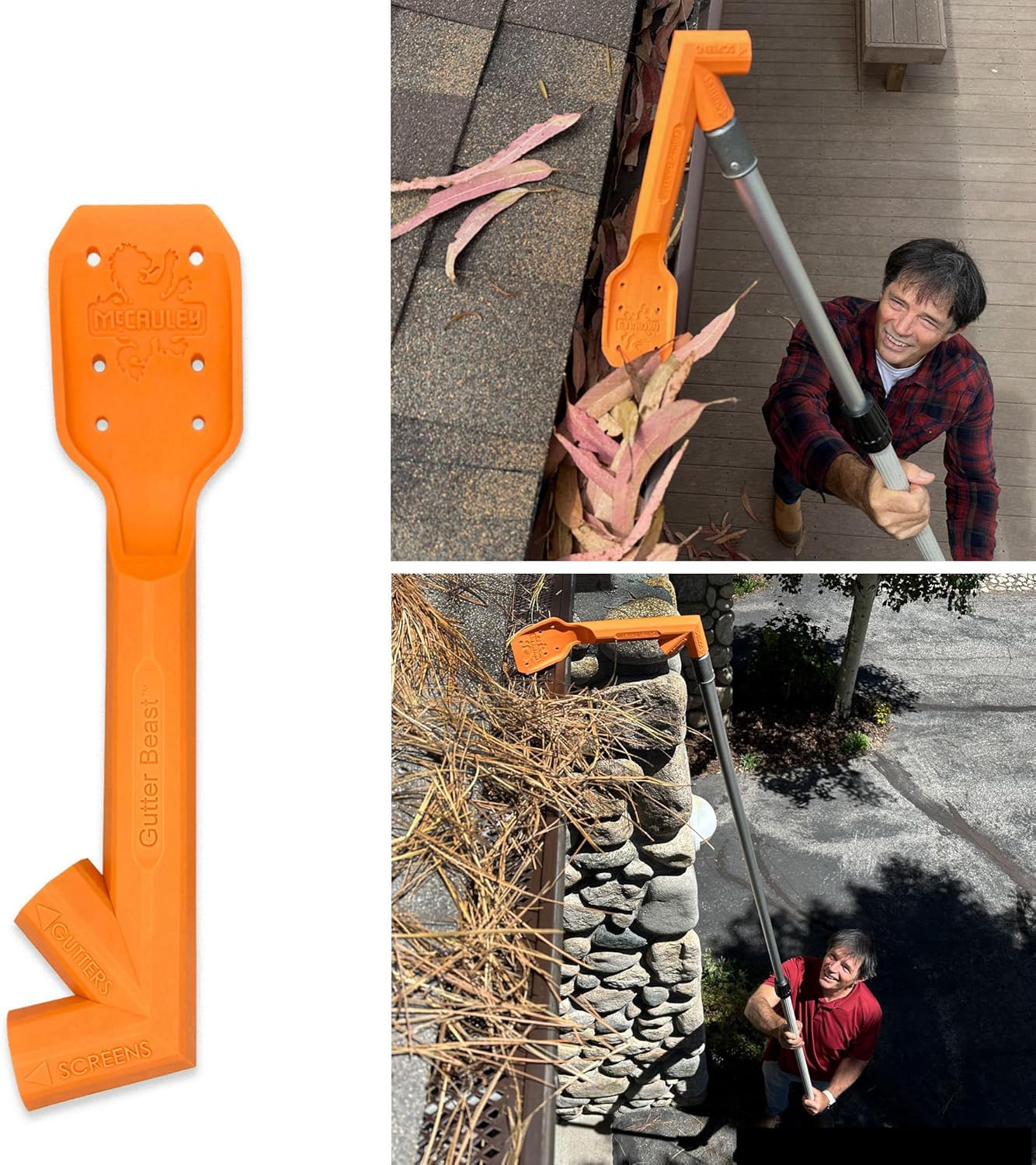 Amazon.com : MCCAULEY Gutter Beast Gutter Cleaning from The Ground ...