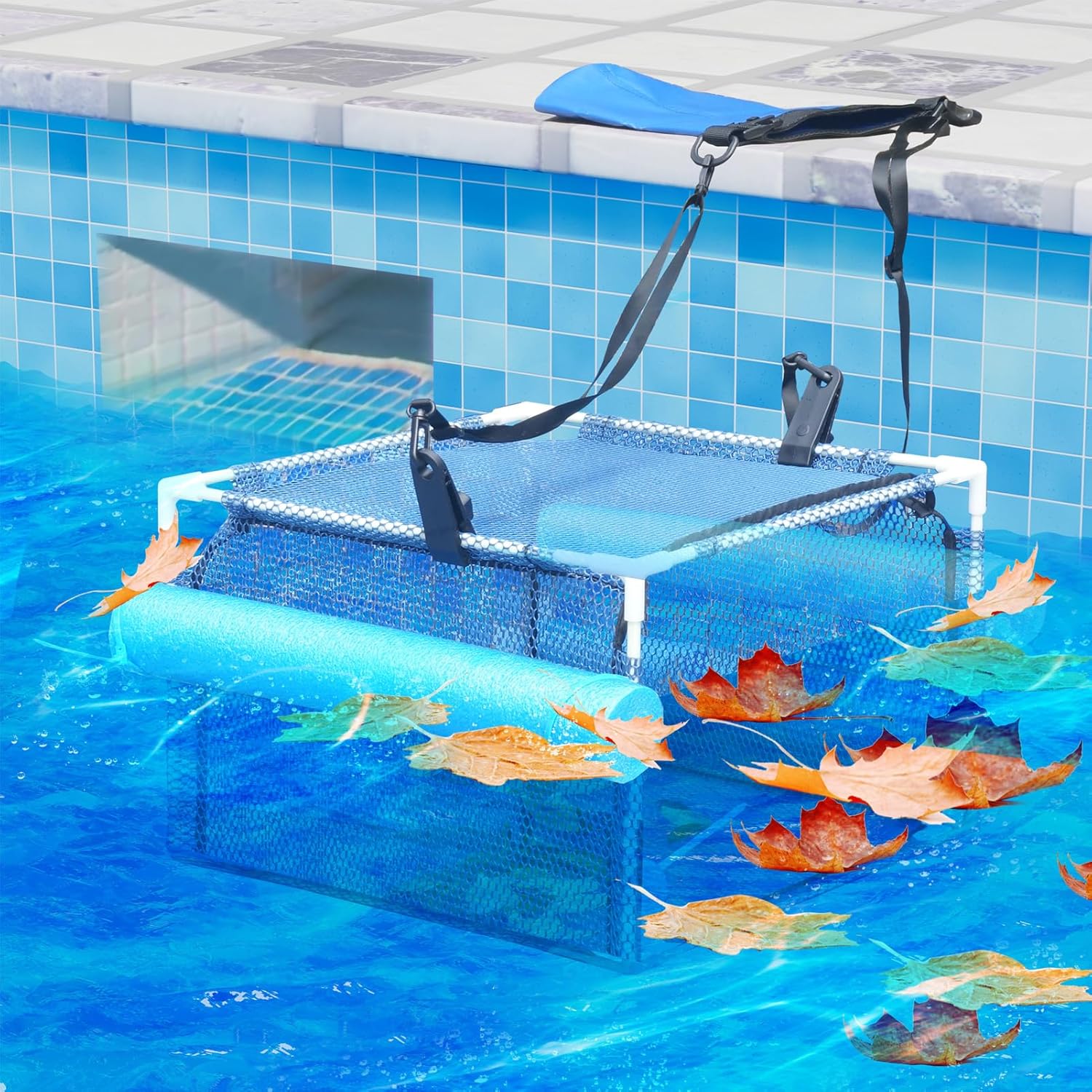 MEEGOON Swimming Pool Debris Filter, Pool Floating Skimmer, Sturdy Pool ...