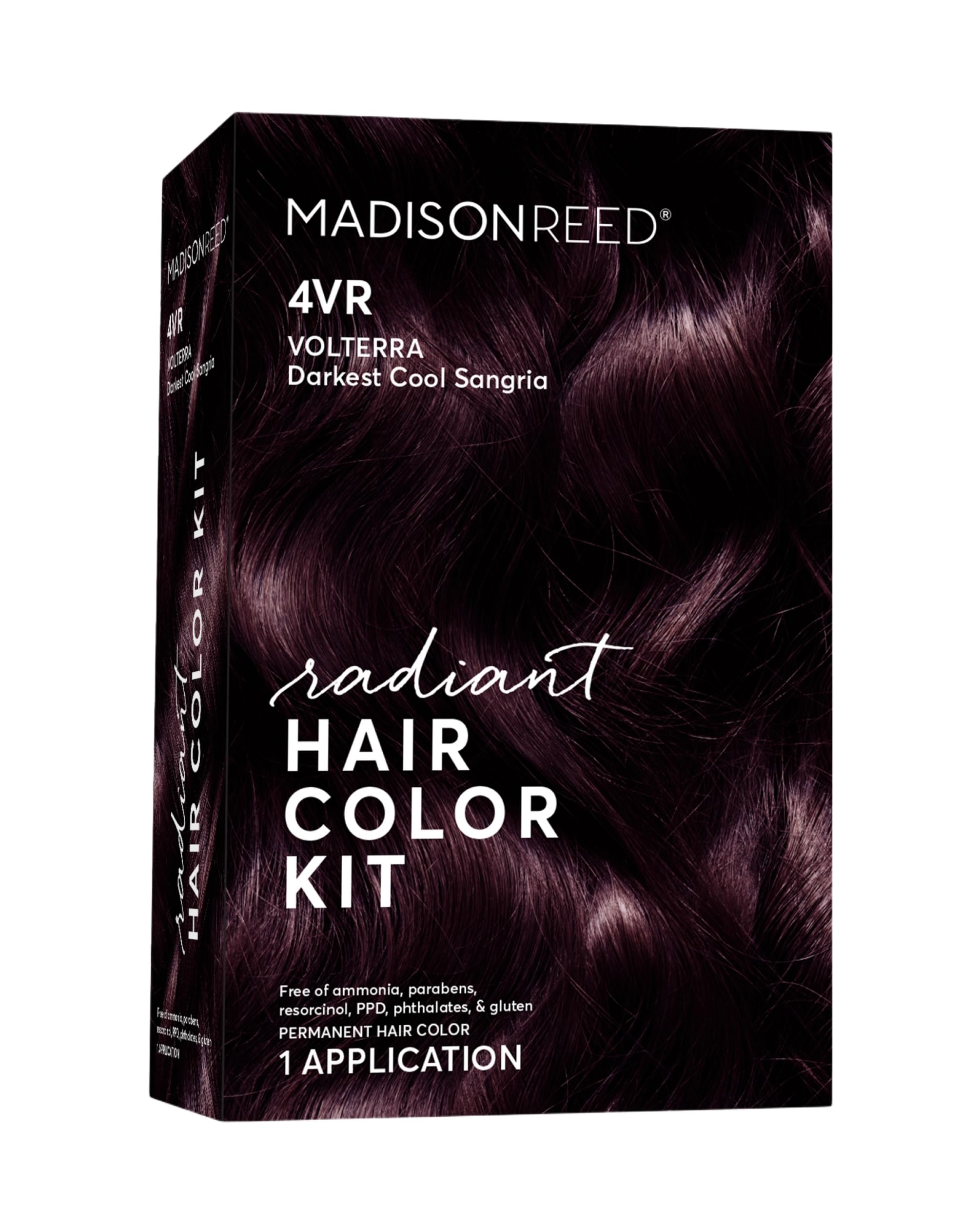 Madison Reed Radiant Hair Color Kit, Darkest Cool Sangria for 100% Gray ...