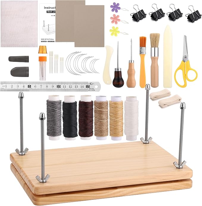 Amazon.com: Yoption 53 Pcs Book Binding Kits, 11.61 x 7.68 Inches ...
