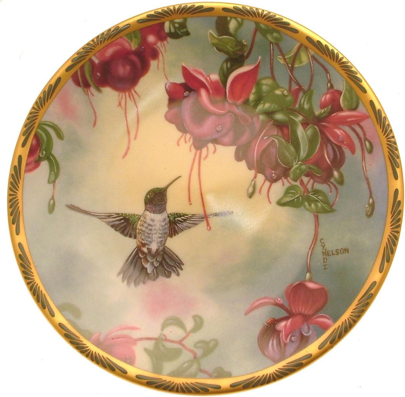 Amazon.com: Pickard Black Chinned Hummingbird and Fuchsia Gems of ...