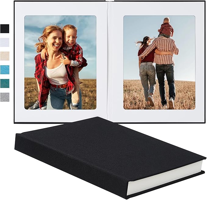 Amazon.com: Pssoss Photo Album 8x10 with Writing Space Linen Cover 8x10 ...