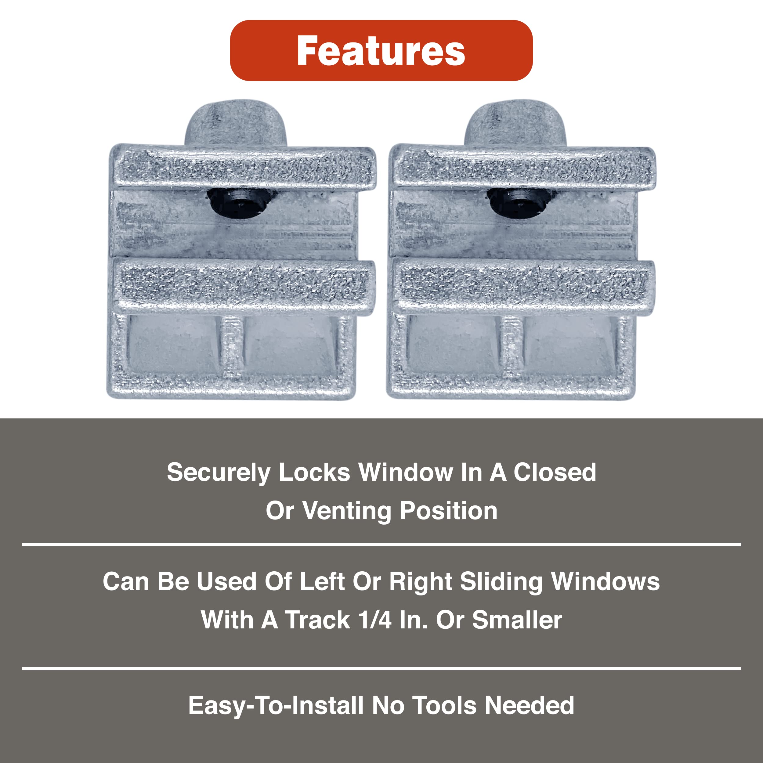Snapklik.com : NU-SET 2212-6 Vertical Sliding Window Lock