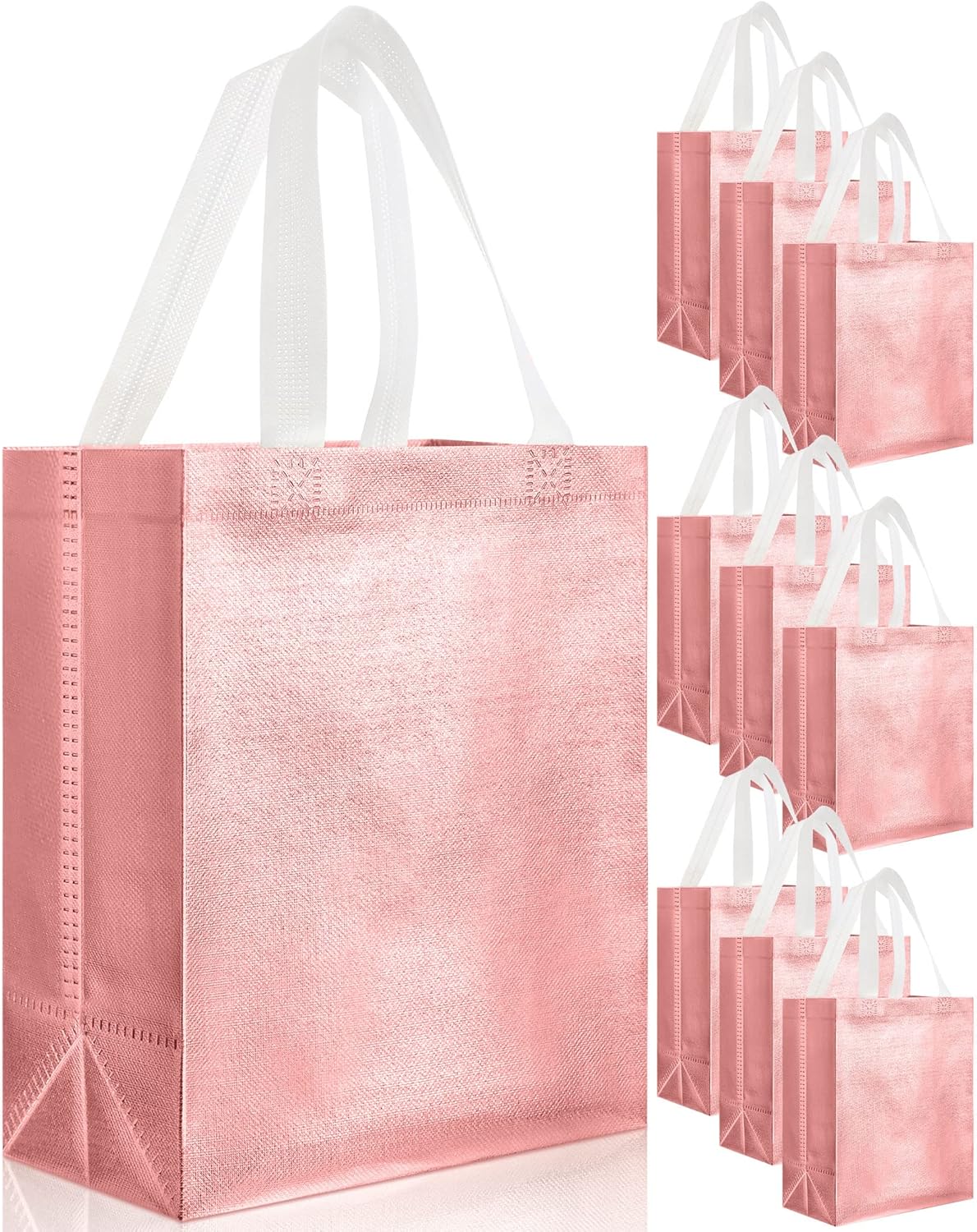 Amazon.com - Eccliy 80 Pieces Gift Bags Set Glossy Reusable Tote with ...