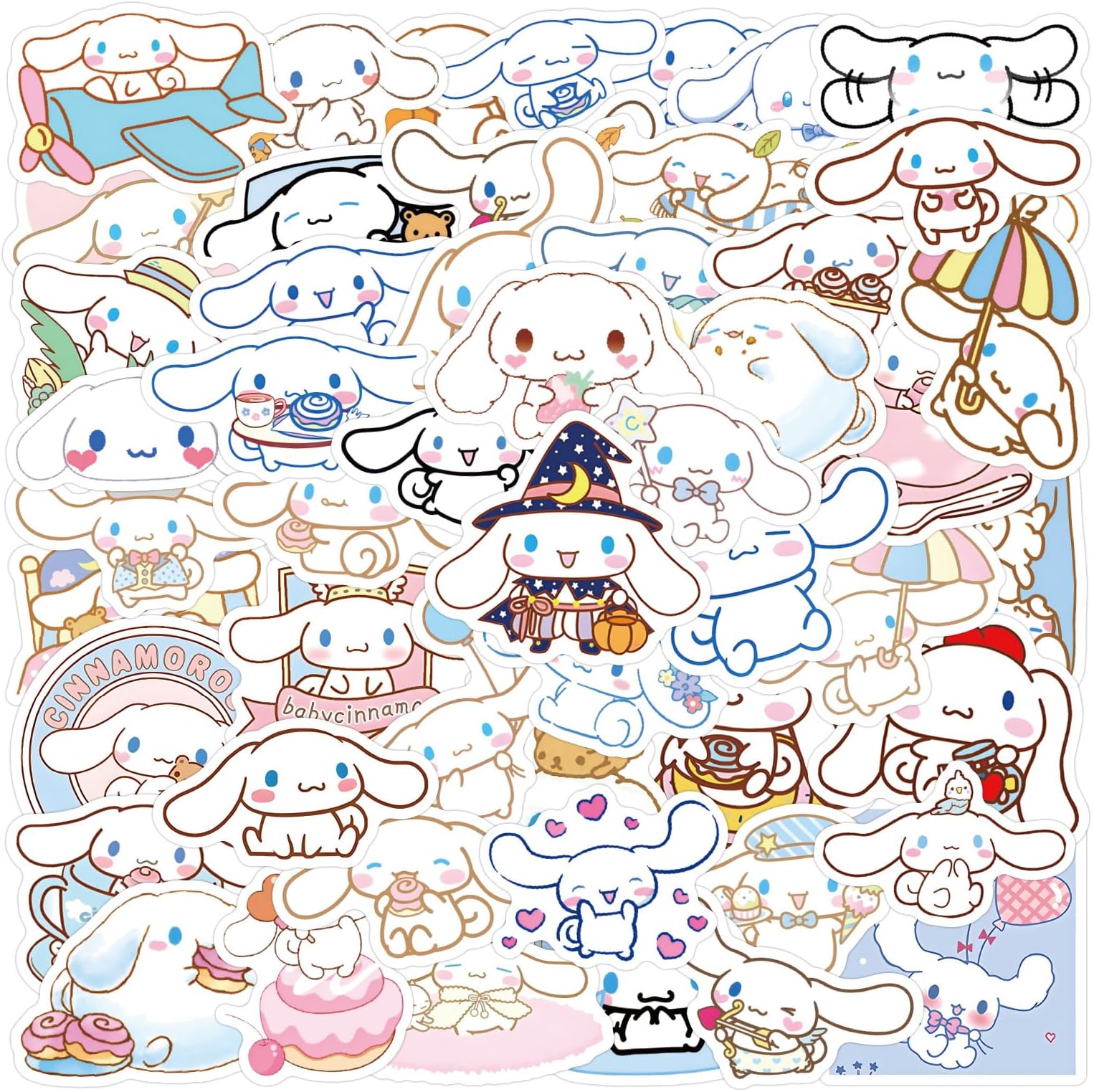 Amazon.com: 120 PCS Cinnamoroll Stickers, Cute Cinnamoroll Cartoon ...