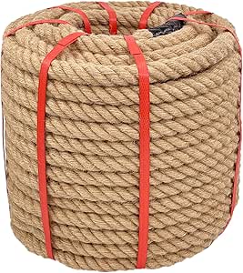 Amazon.com: Natural Hemp Rope 1 in X 150 Ft Twisted Manila Rope 1 Inch ...