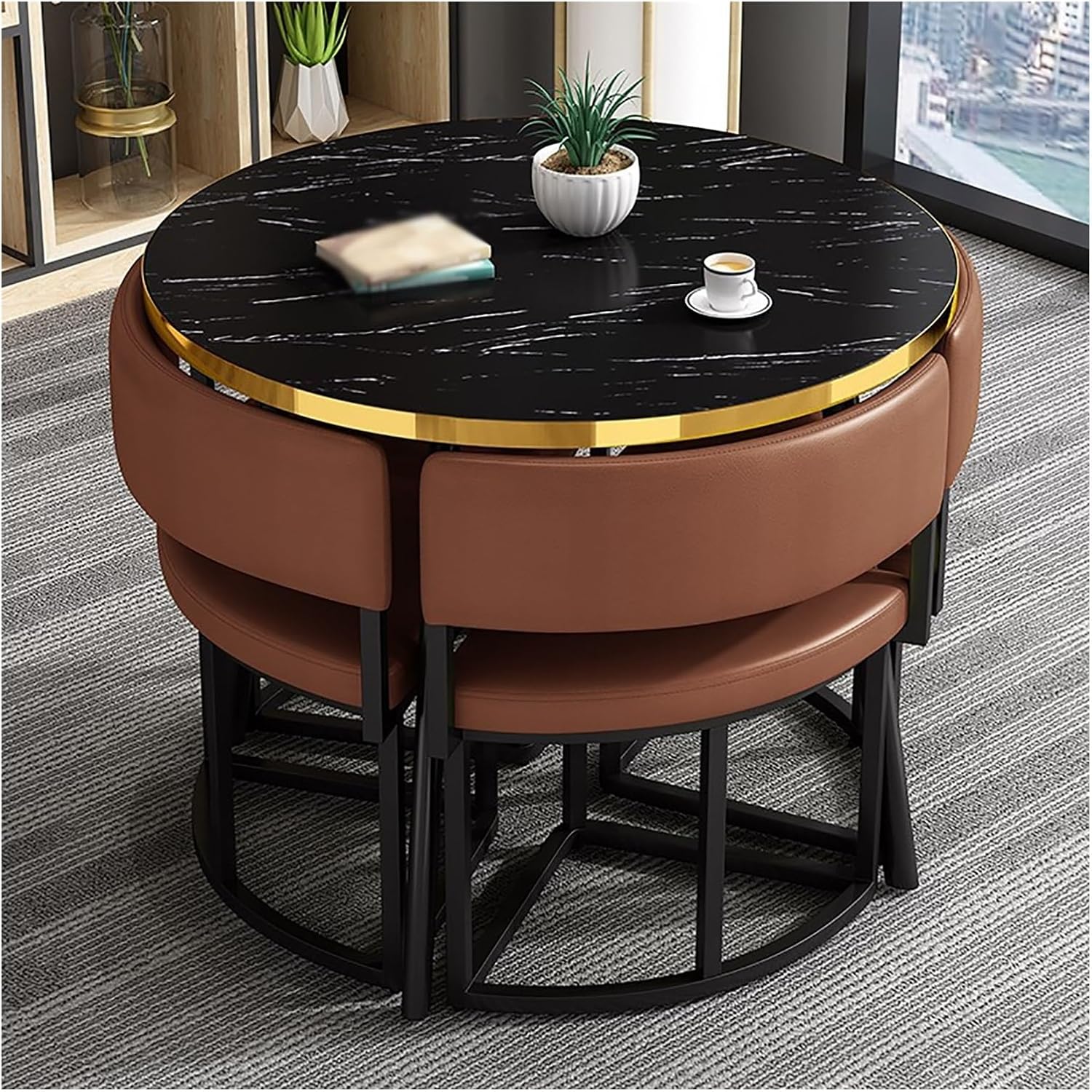 Amazon.com: Home Dining Table,Office Reception Room Club Table And ...
