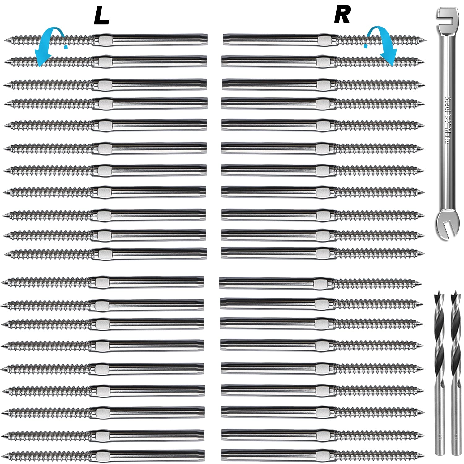 Steel Dn Mate 60 Pack 3 16 Swage Lag Screws | Desertcart Guam