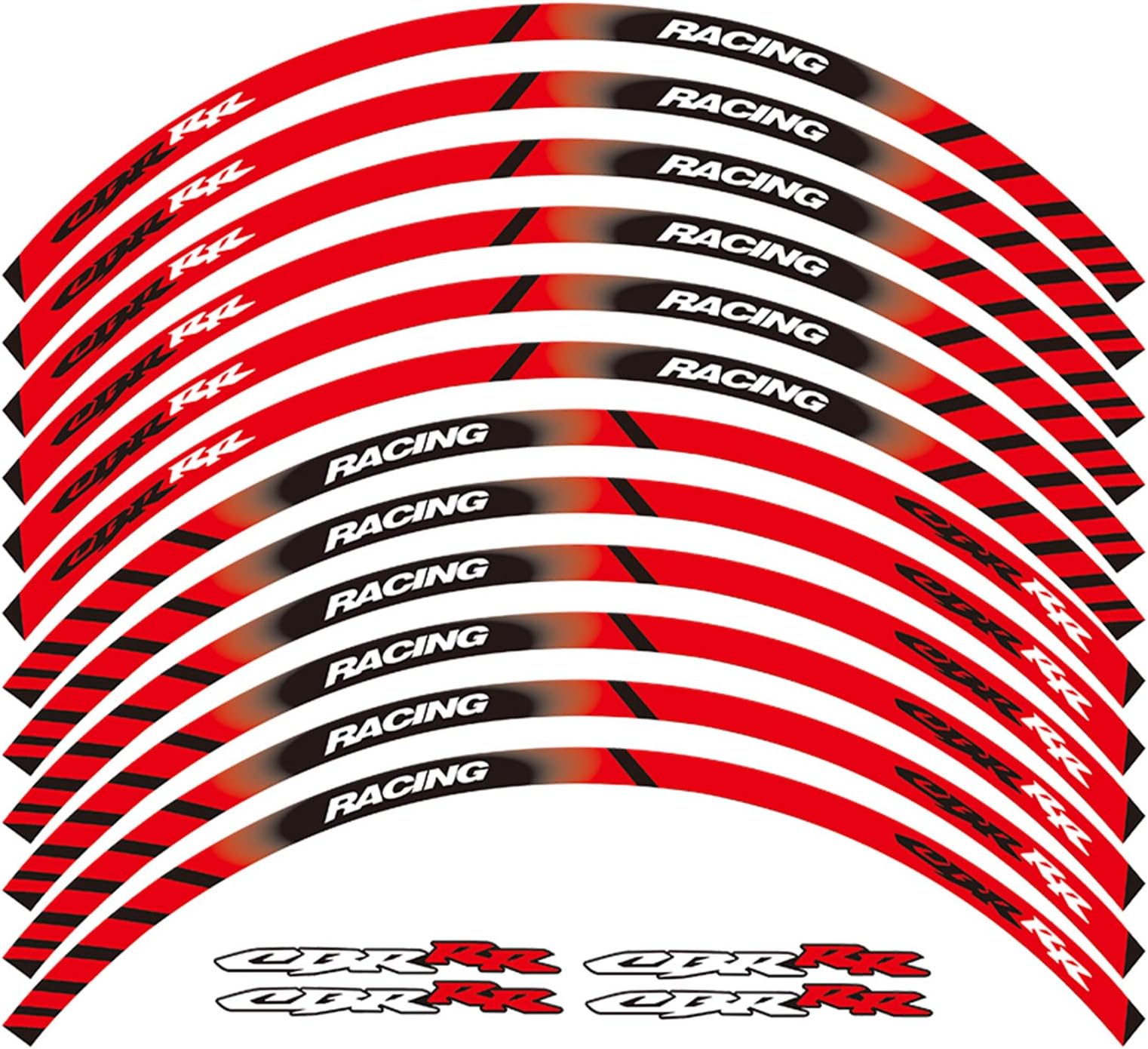 Amazon.com: 2D Printing 17 Inch Rim Motorcycle Front&Rear Edge Outer ...