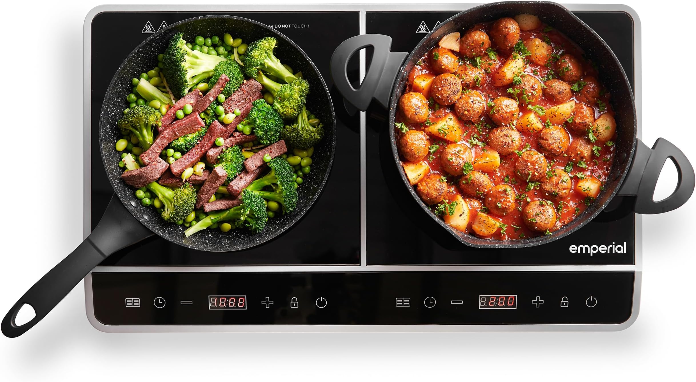 Emperial Twin Induction Hob - 2800W Portable Double Induction Plate ...