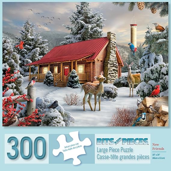 Amazon.com: Bits and Pieces – Large 300 Piece Jigsaw Puzzle for Adults ...