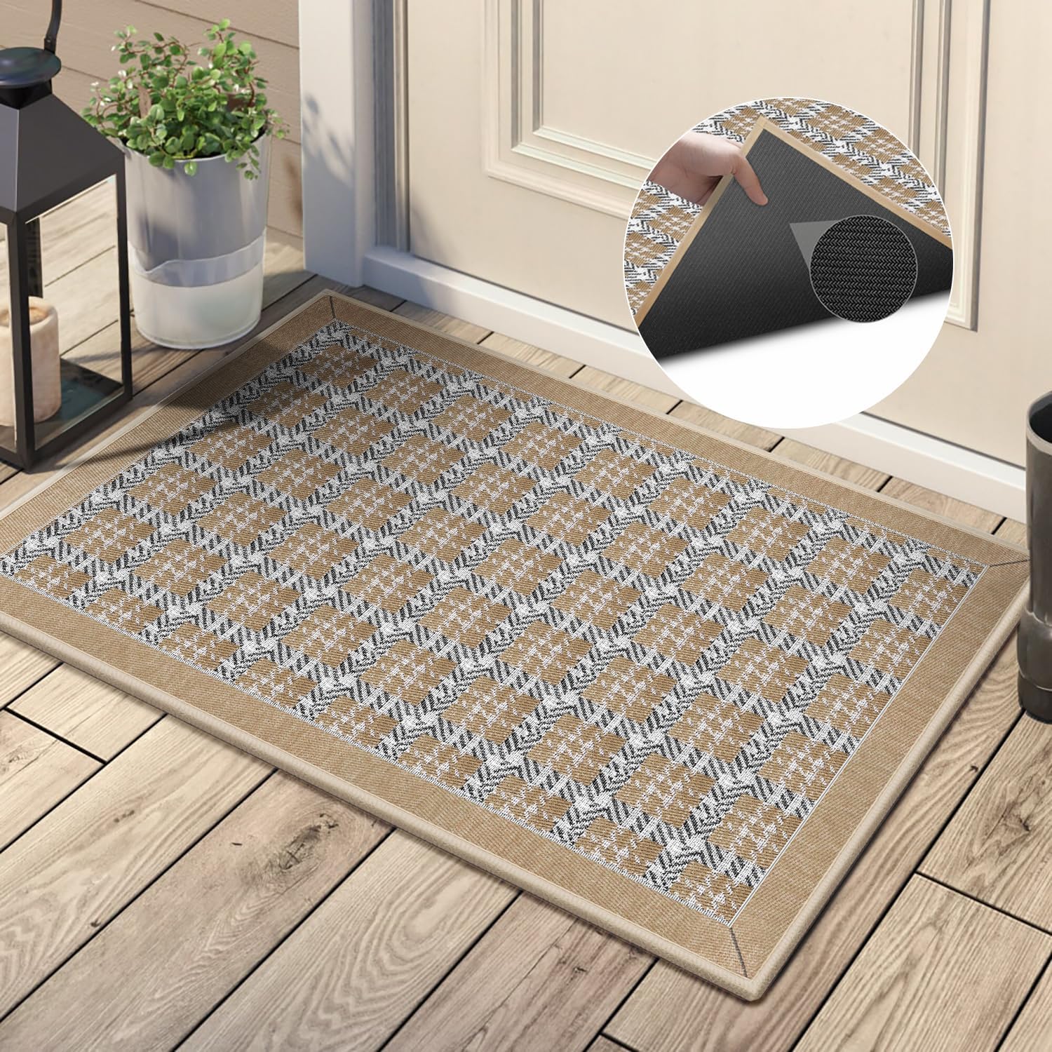 Amazon.com: GOYLSER Fall Entrance Mat - Rubber Outdoor Mat with Dirt ...