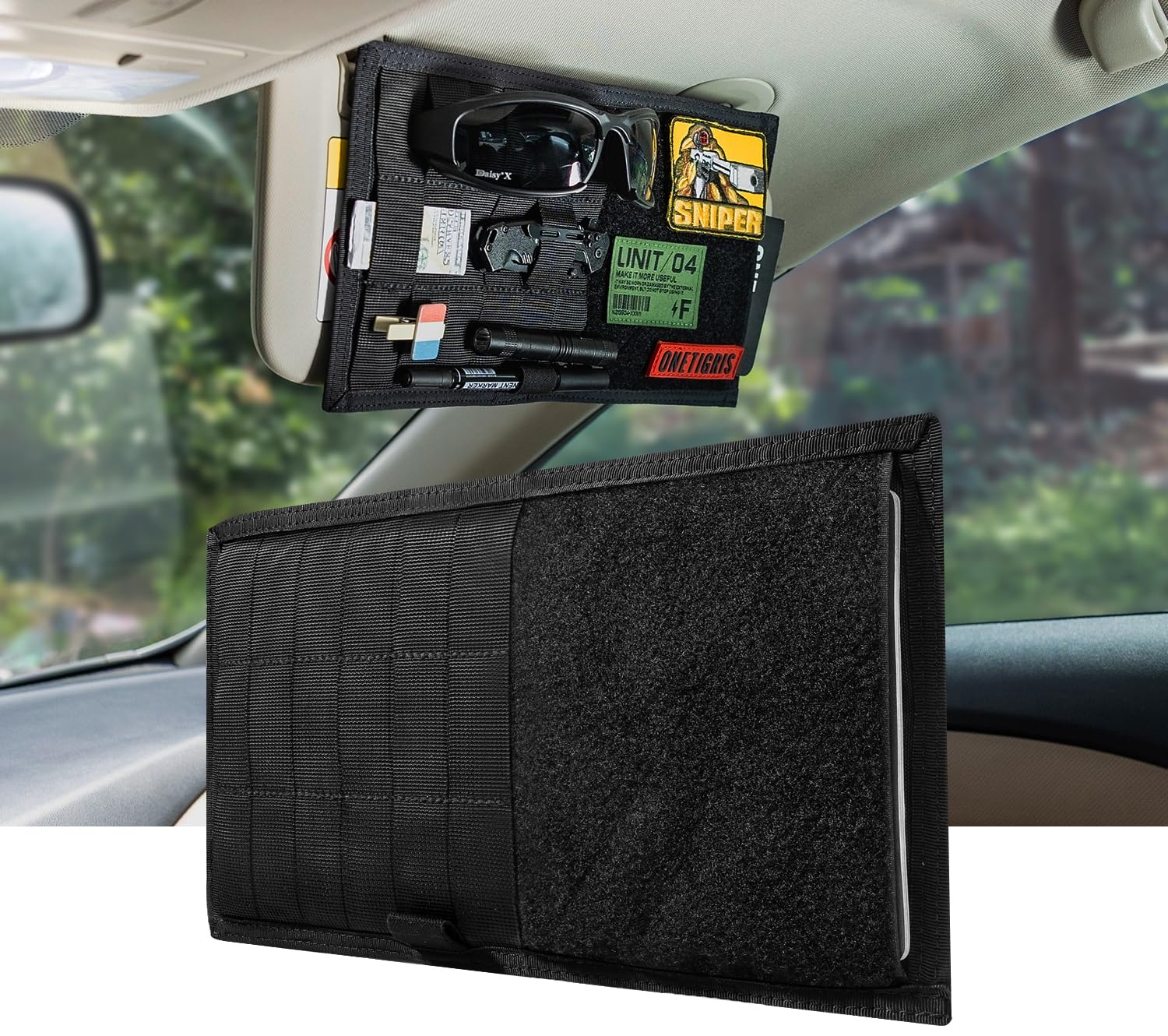Snapklik.com : ONETIGRIS Molle Visor Panel Organizer, Molle Panel ...