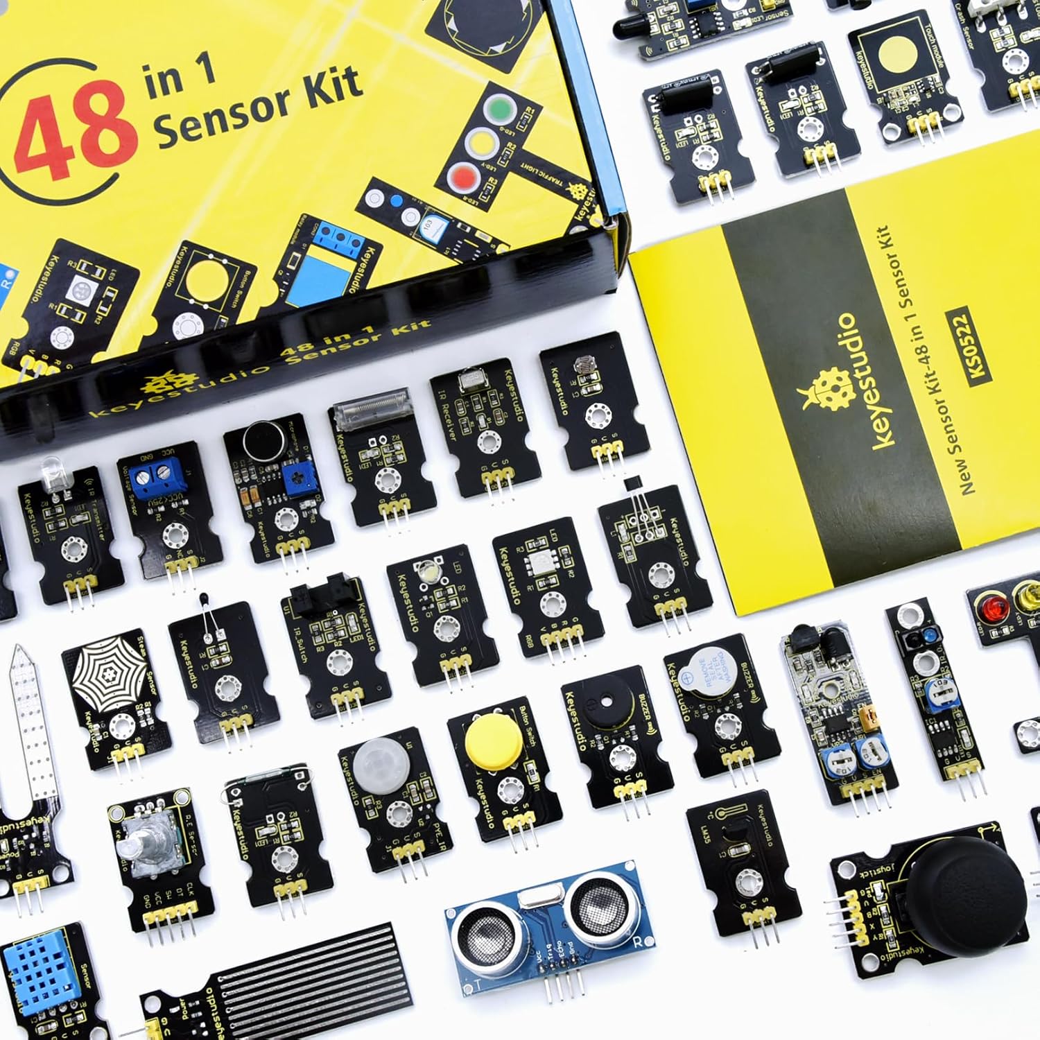 Amazon.co.jp: KEYESTUDIO センサーアソートキット センサモジュール スターター キットfor 電子工作初心者に最適な ...