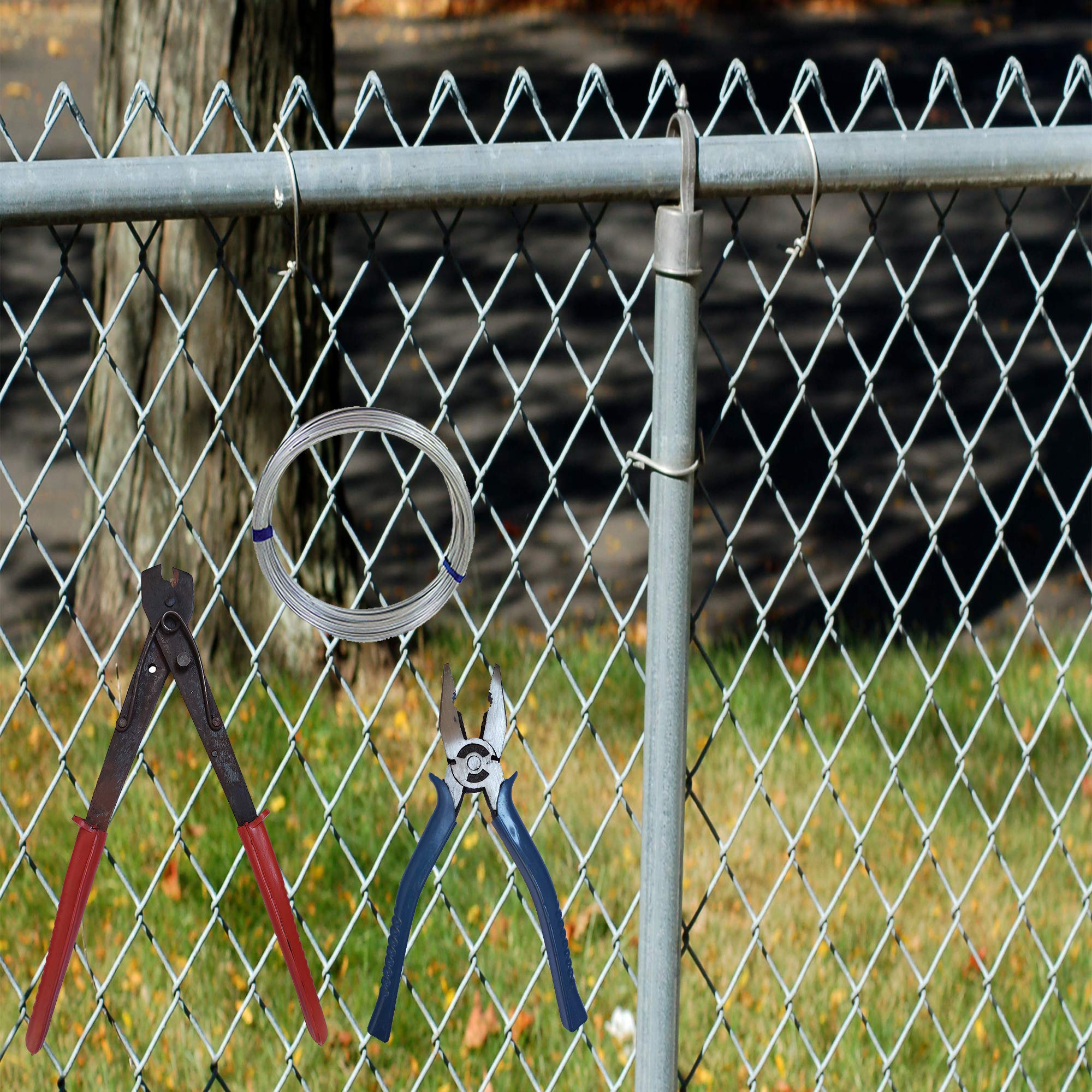 Buy RED WIND Chain Link Fencing Net_ 5 Feet Height X 20 Feet Width_with ...