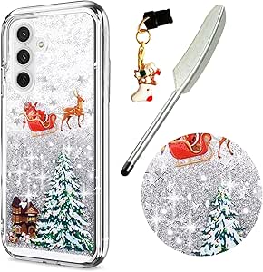 Amazon.com: Knoowcase for Samsung Galaxy A16 5G Case Galaxy A16 5G Christmas Phone Case Glitter ...