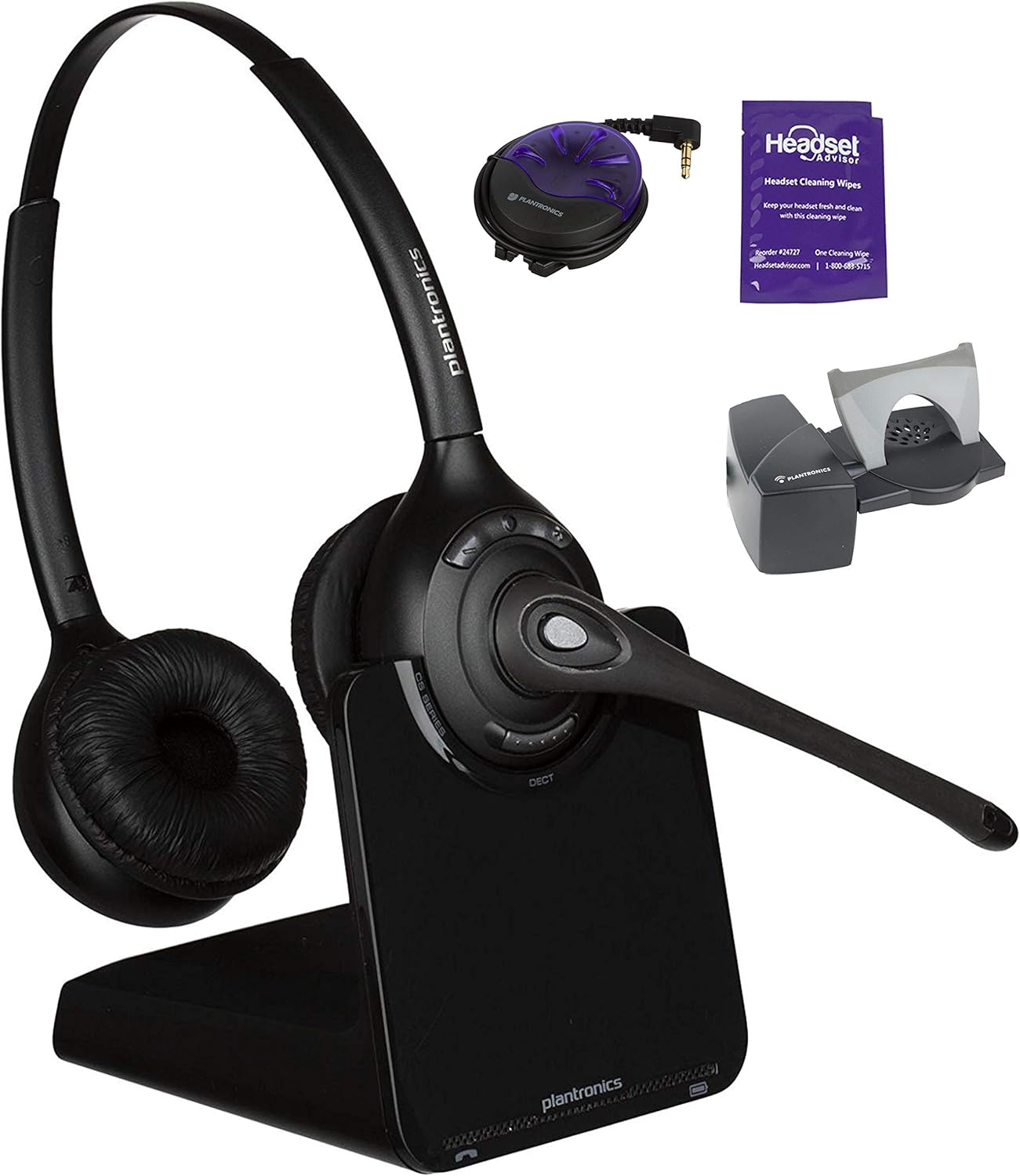 Amazon.com: Plantronics CS520 Wireless Office Headset System Bundled ...