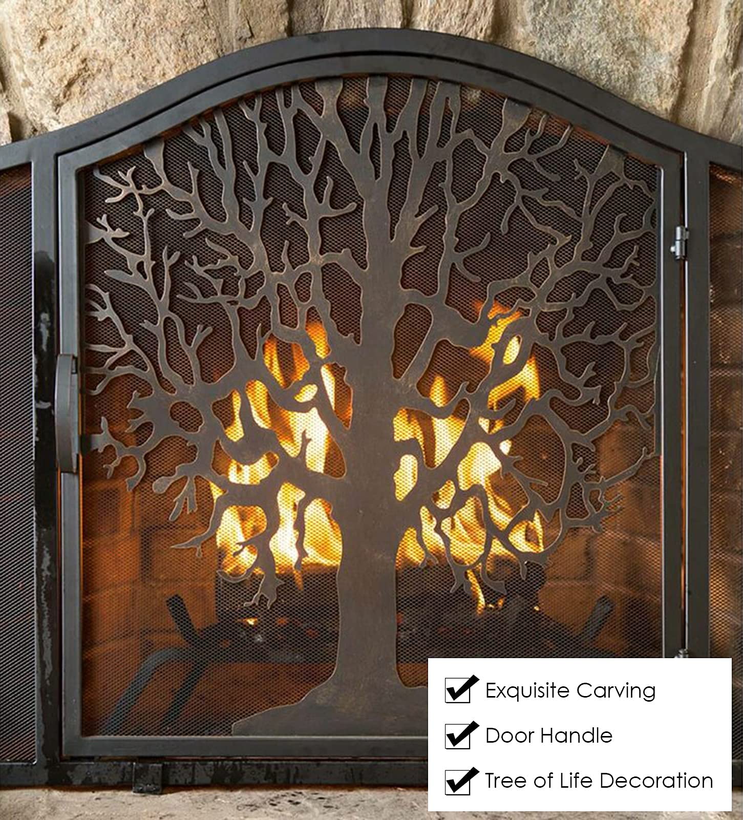 Outdoor Fireplace Screens