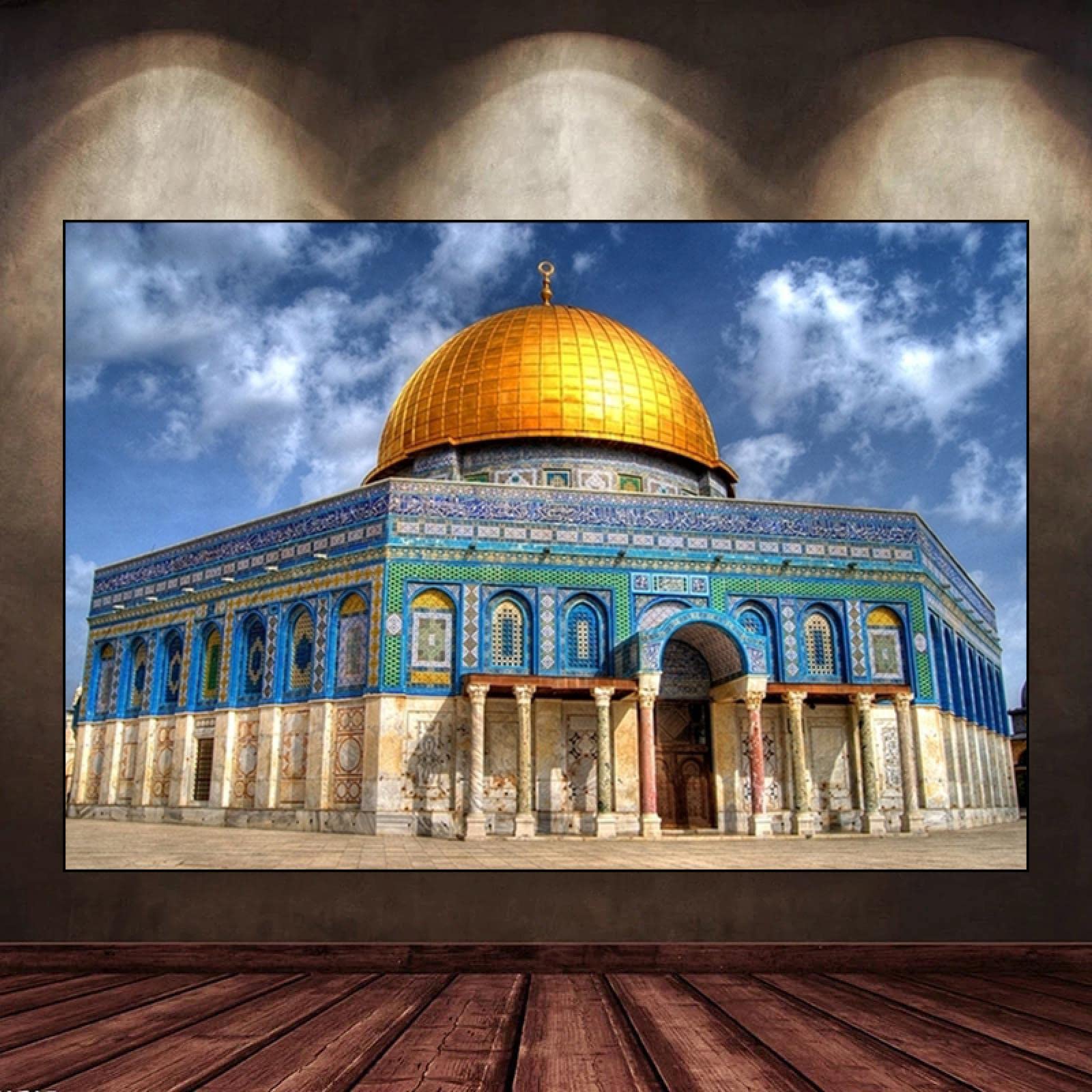 Masjid Al Aqsa And Dome Of The Rock Wall Art Poster Mosque, 42% OFF