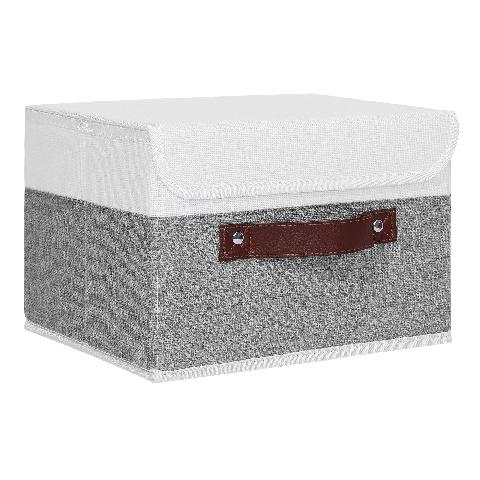 Amazon.com - ANMINY Storage Boxes with Lids Washable Decorative Storage ...