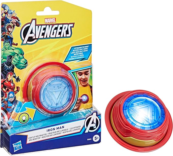 Amazon.com: Marvel Avengers Iron Man Light-Up Arc Reactor Electronic ...