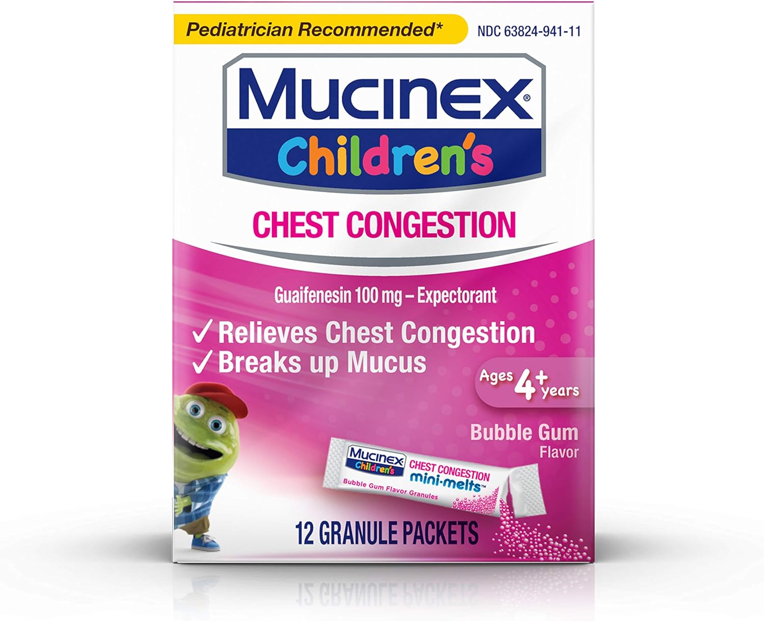 Amazon.com: Mucinex Children's Chest Congestion Expectorant Mini-Melts ...