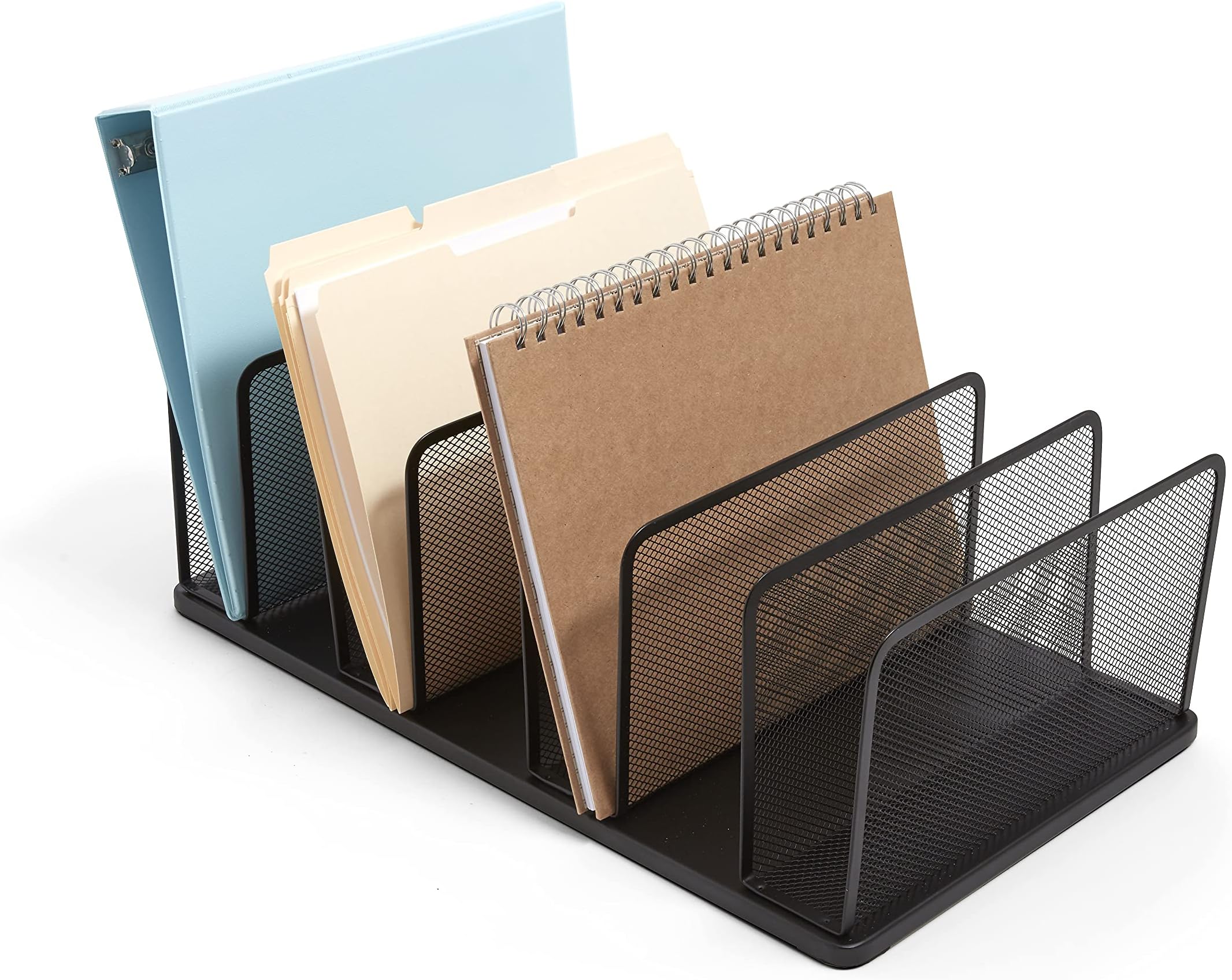 Amazon.com : TRU RED 12-Compartment Wire Mesh File Organizer, Matte ...