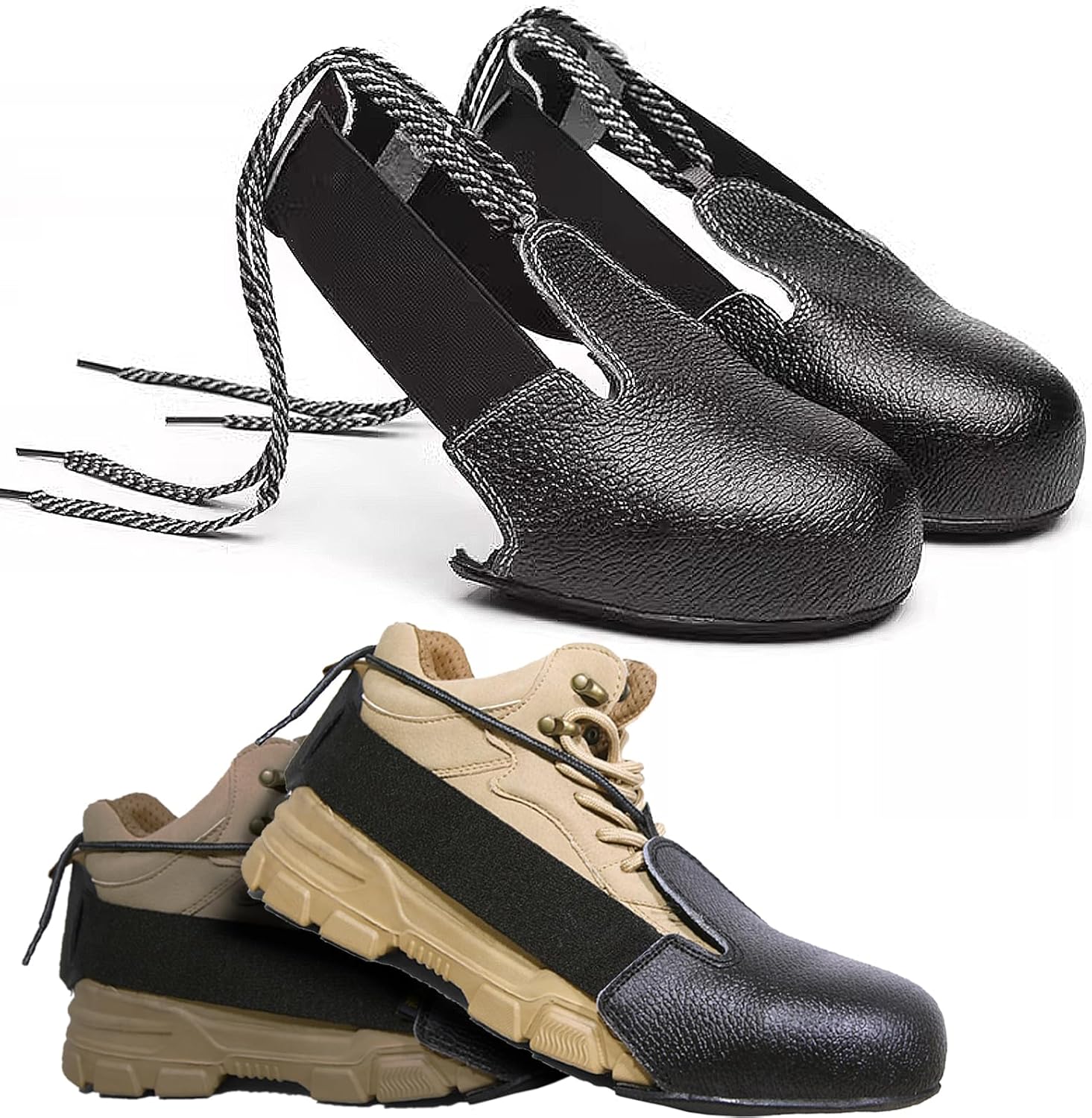 ZZBUY Steel Toe Covers for Men Women Shoes, No Slip Steel Toe Cap Shoe ...