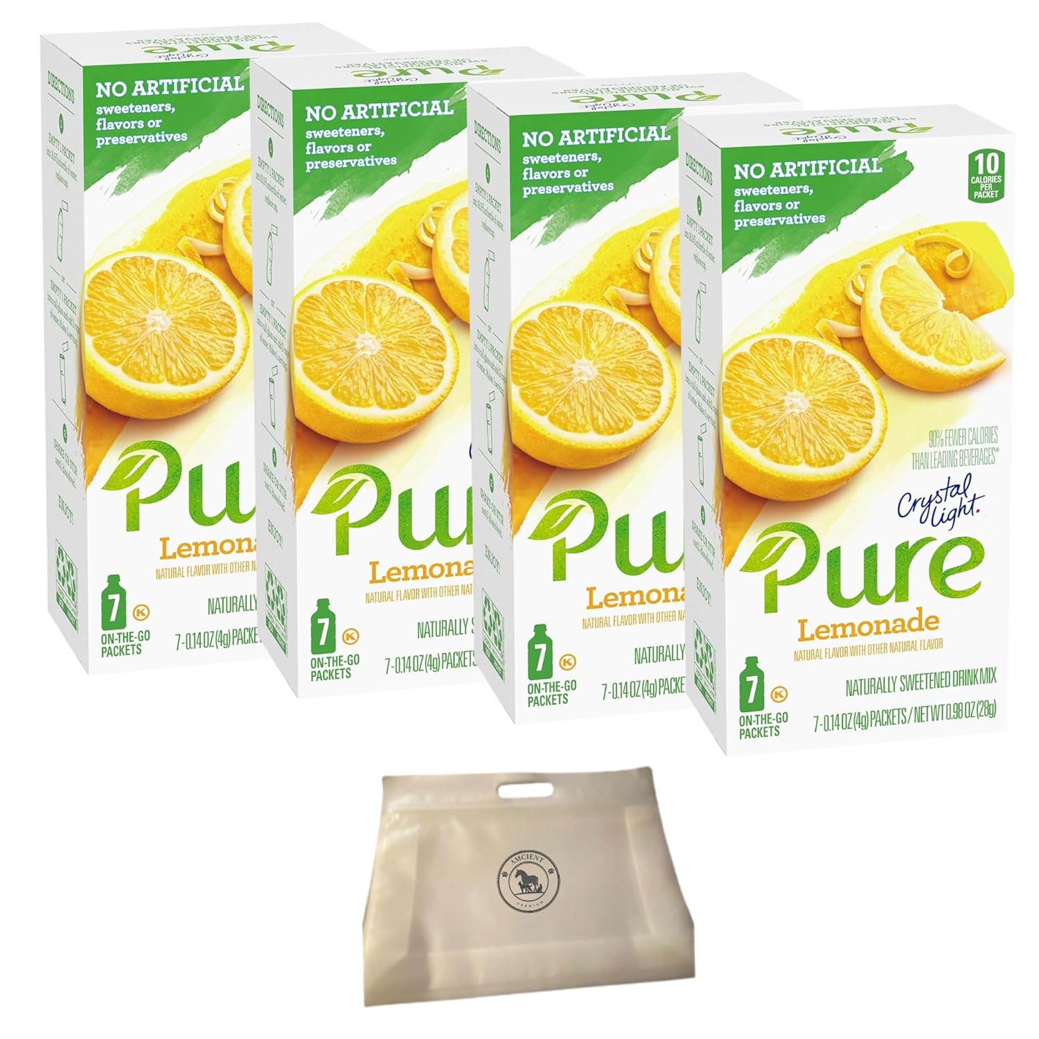Amazon.com : Crystal Light Packets Bundle - Crystal Light Pure Lemonade ...
