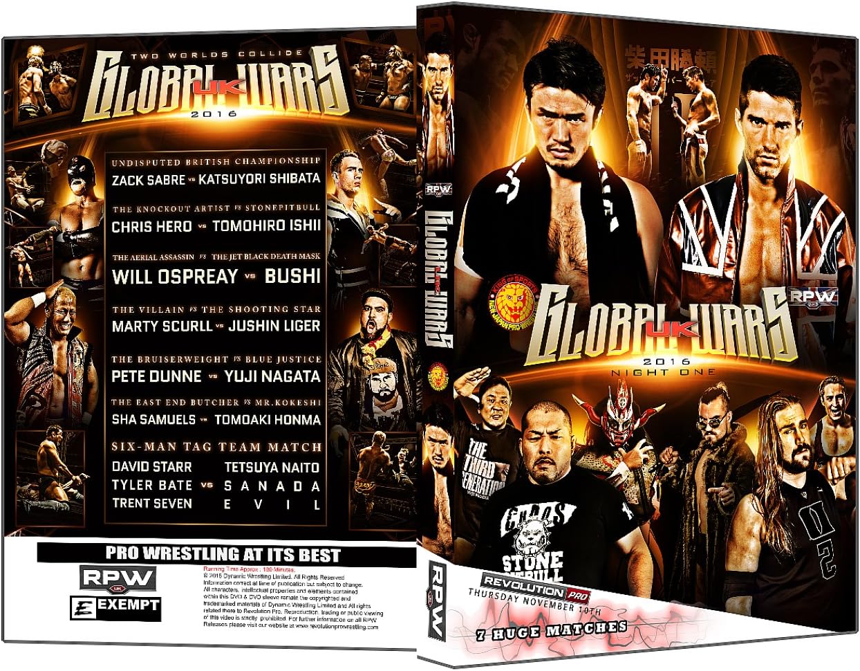 Amazon.co.jp: Official RPW / NJPW - Revolution Pro Wrestling & New ...