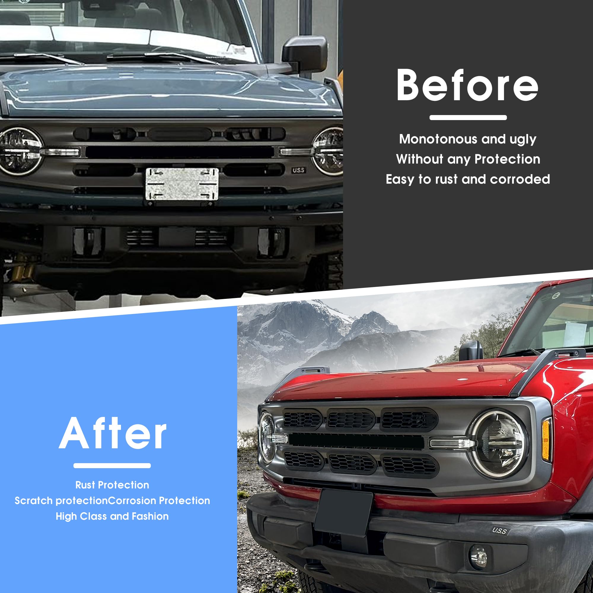 Snapklik.com : Sukemichi Front Grille Mesh Grill Inserts For 2021 2022 ...