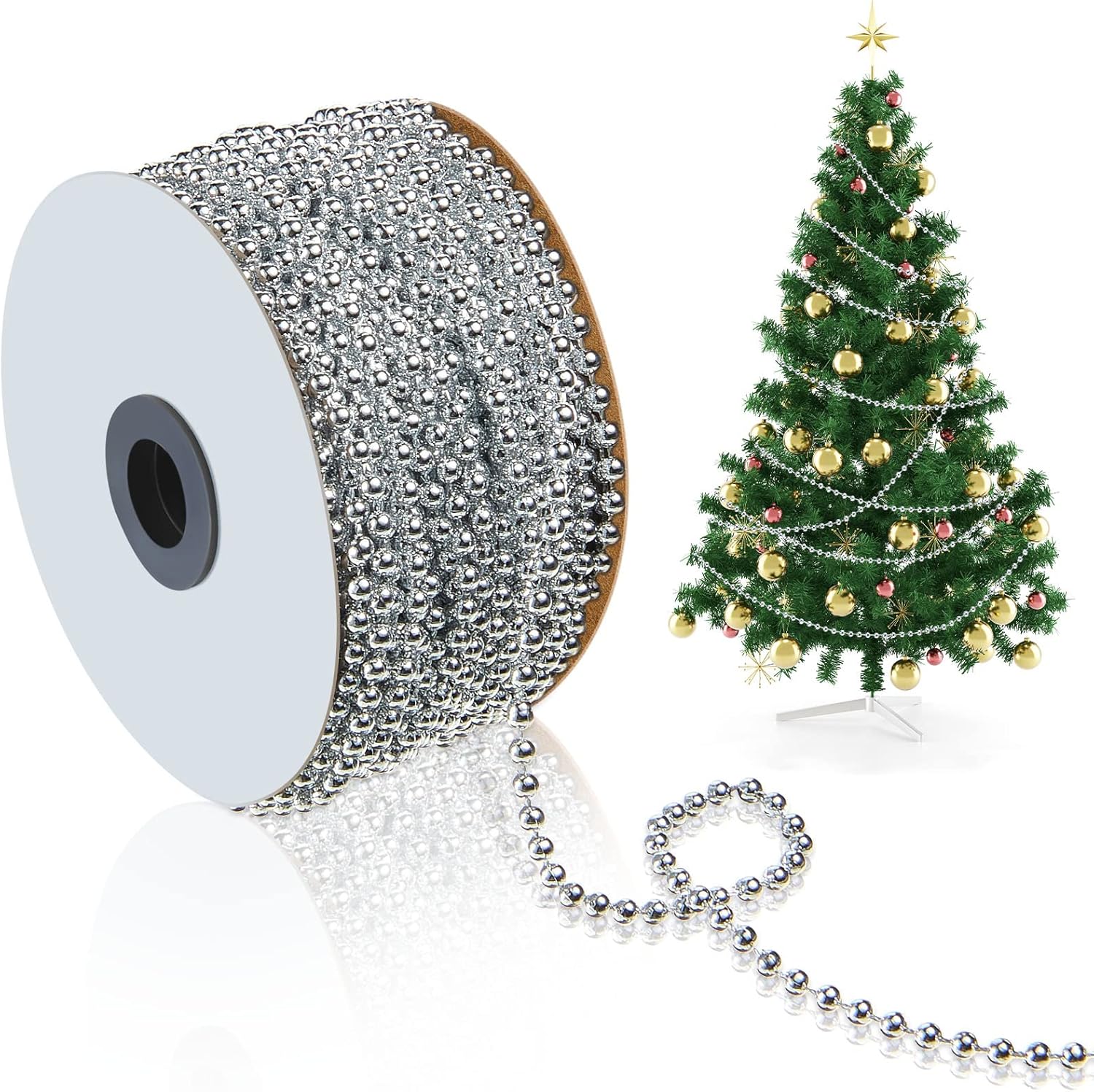 21m Christmas Bead Chain Christmas Bead Garlands Christmas Tree ...