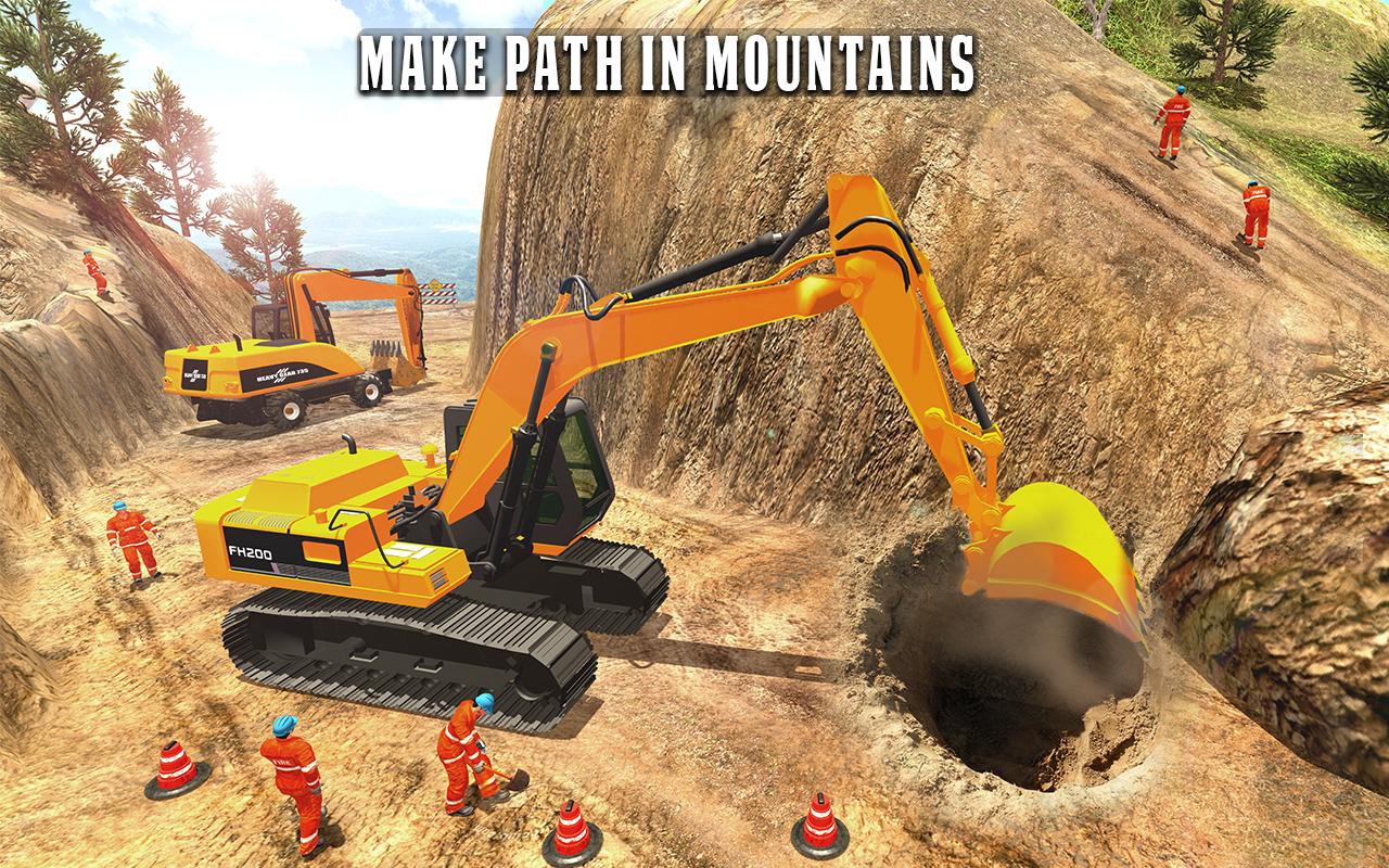 Road Construction Games Simulator - Modern City Building Excavator game ...