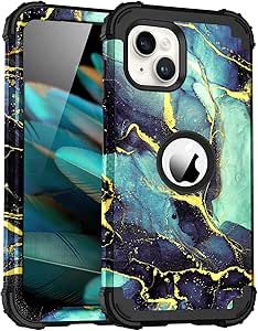 Amazon.com: BQQFG for iPhone 13 Case,Three Layer Heavy Duty Shockproof Protection Hard Plastic ...