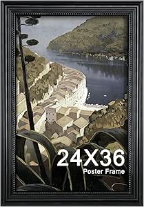 Amazon.com - Fisnish 24x36 Poster Frame, Vintage Black 24 x 36 Poster ...