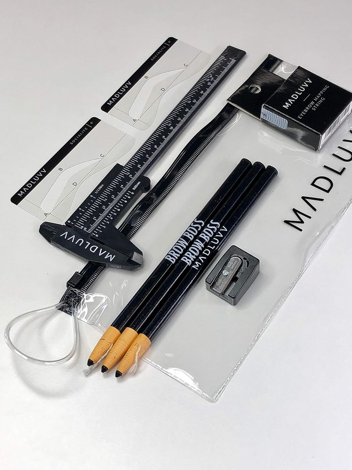 Amazon.com : MADLUVV Brow Mapping Kit for Professional Brow Artists to ...