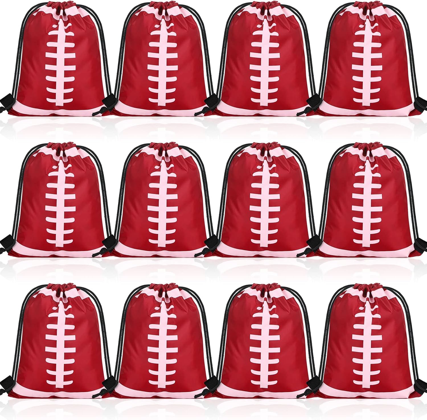 Amazon.com: Shappy 12 Pieces Football Drawstring Bags Bulk Small Sport ...