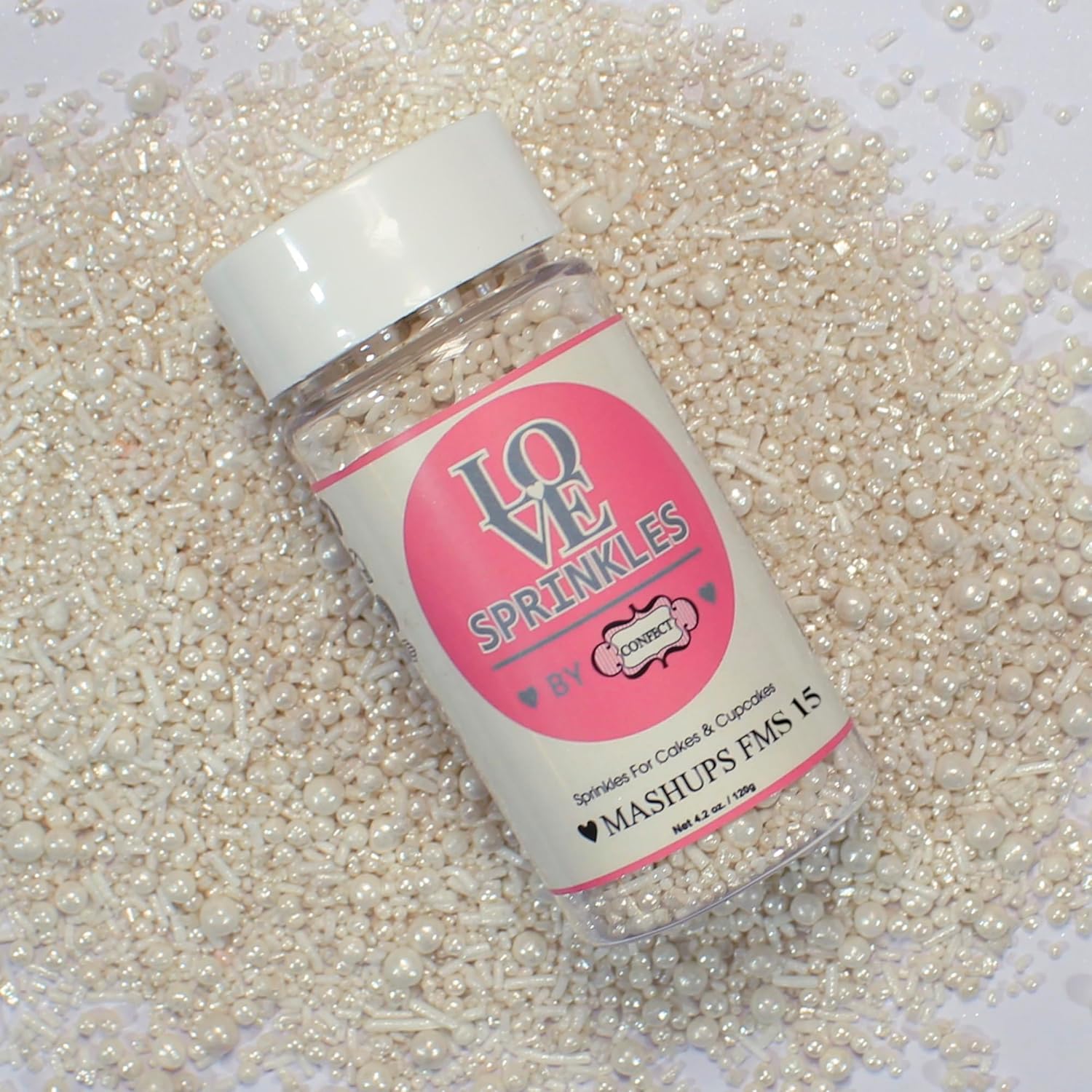 Amazon.com: Confect White Sprinkles | Edible Sprinkles | Frozen ...