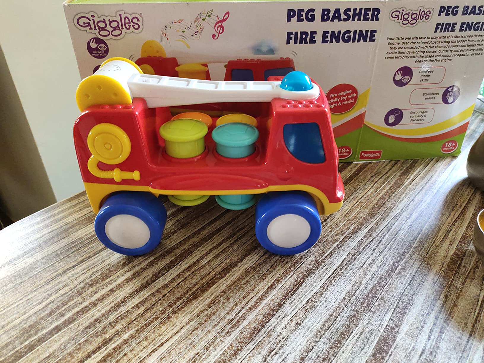 Buy Giggles Peg Basher Fire Engine Online at Low Prices in India ...