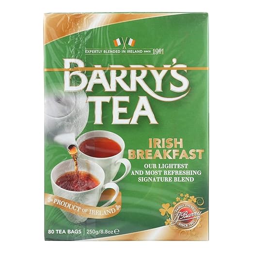 Amazon.com : Barrys Tea Irish Breakfast Tea Bags - 80 Count : Black ...