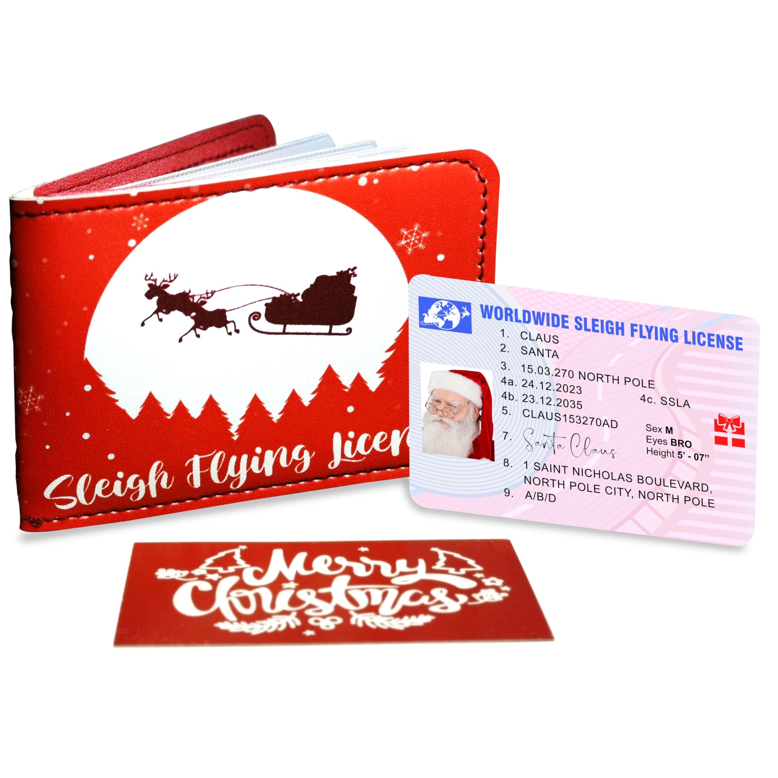 Amazon.com: DoneJPee Santa Claus Drivers License, Santa Claus Lost ...