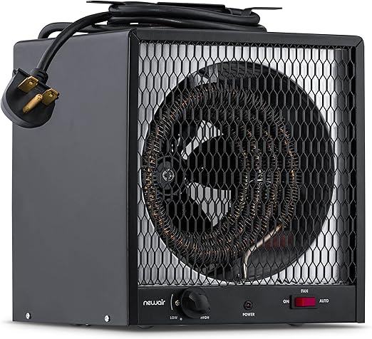 NewAir 240v Portable Electric Garage Heater, Industrial Strength with ...