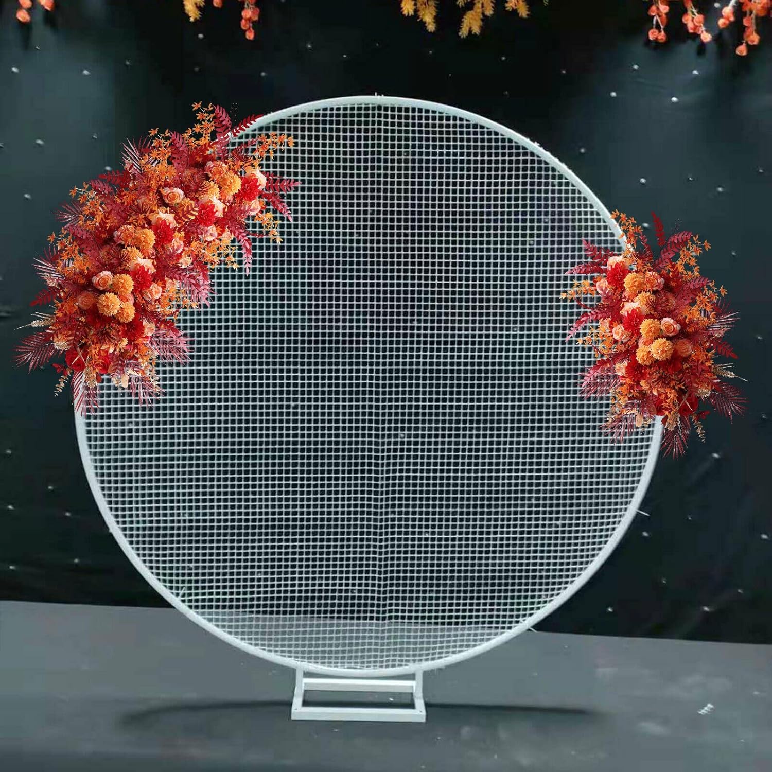 Amazon.com: 2.1m/82.67" Mesh Arch Stand Backdrop Decoration Grid Metal ...